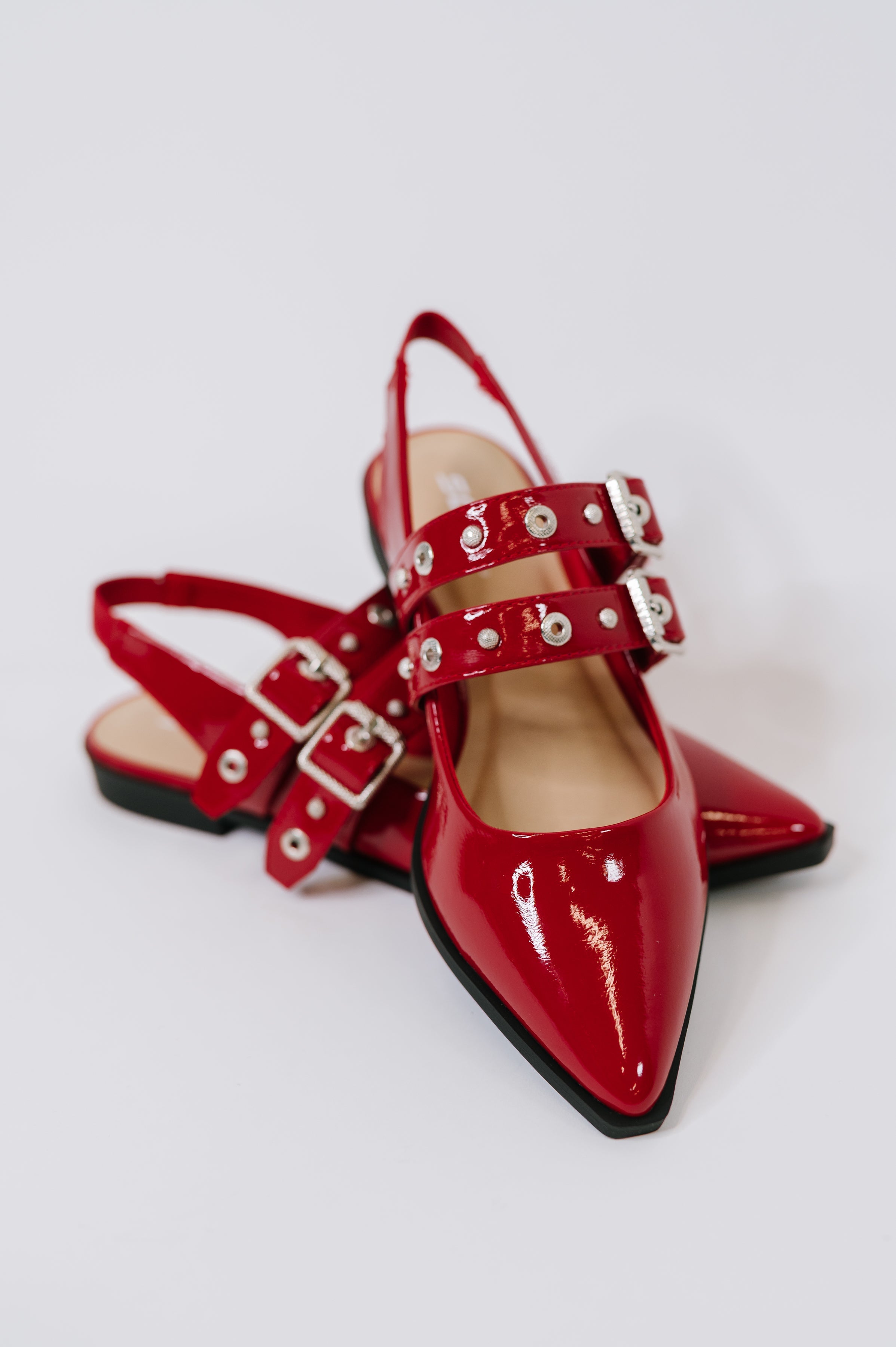 Pop of Color Pointy Toe Slip On in Red – Bloom Organics Skincare